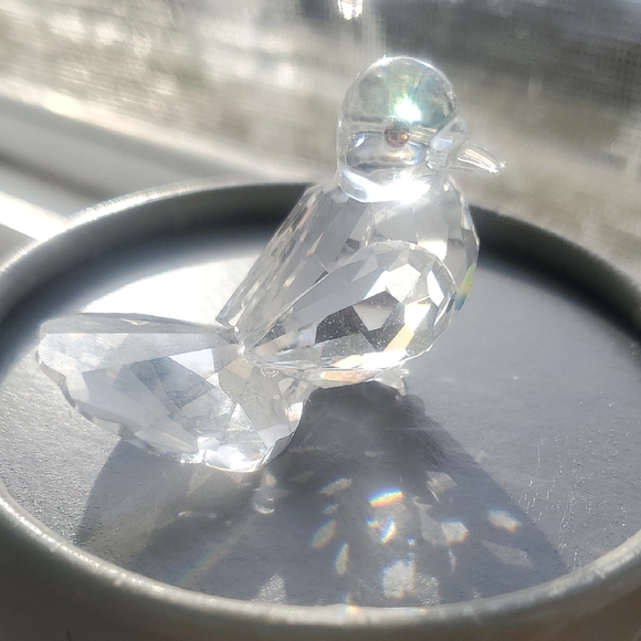 Swarovski | Accents | Swarovski Clear Crystal Bird Figurine | Poshmark